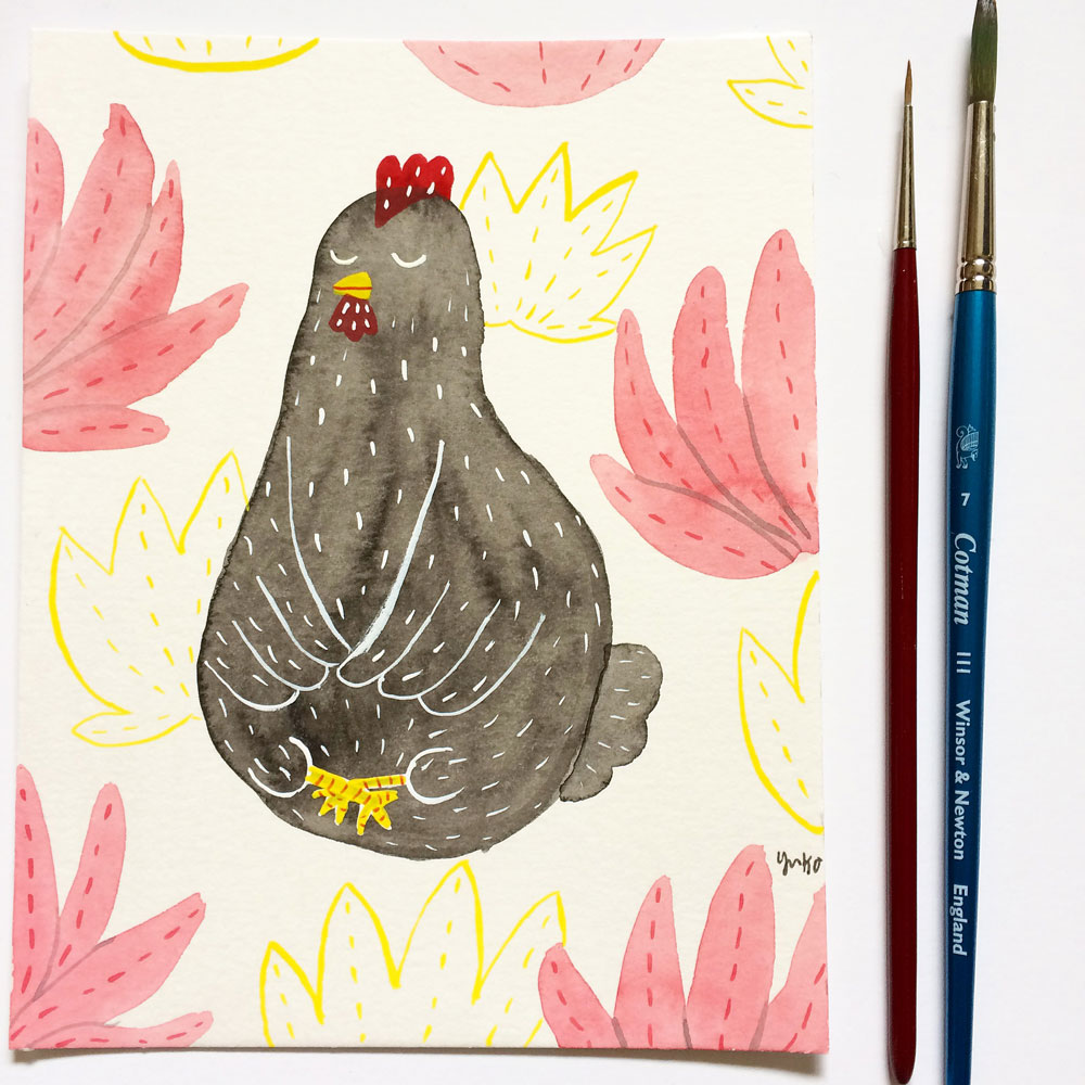Have you met Lucy, the Yoga Chicken? | Honeyberry Diary
